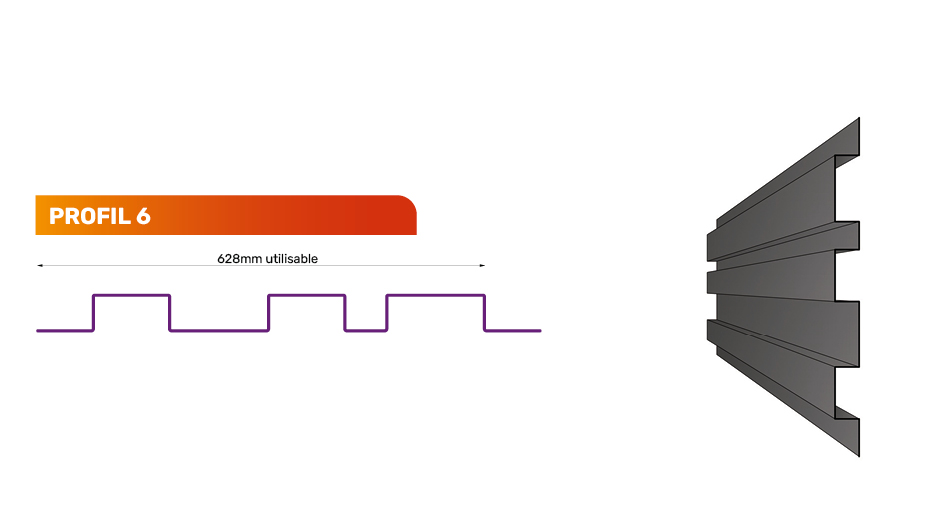 Gamme standard de profils nervurés | VMZINC BE-FR